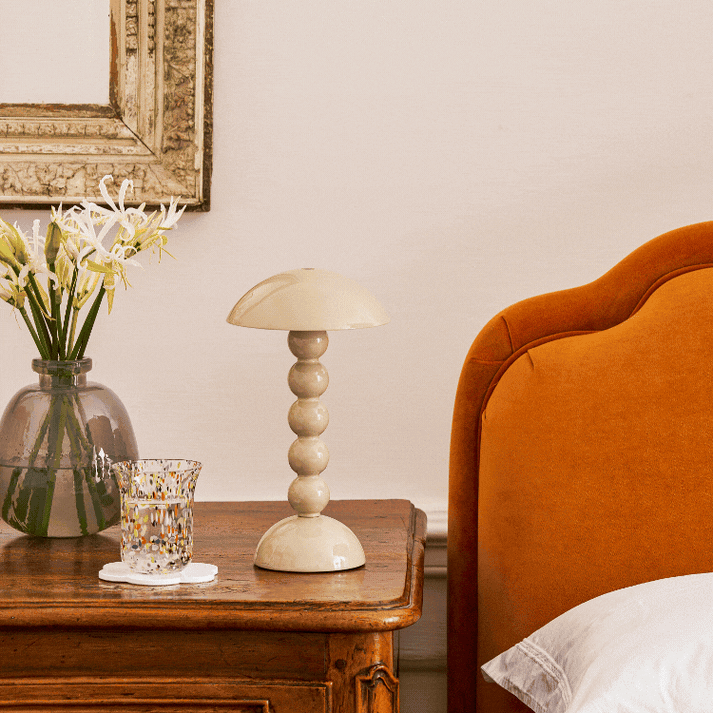 Cappuccino Lacquer Rechargeable Bobbin LED Lamp – Addison Ross Ltd USA