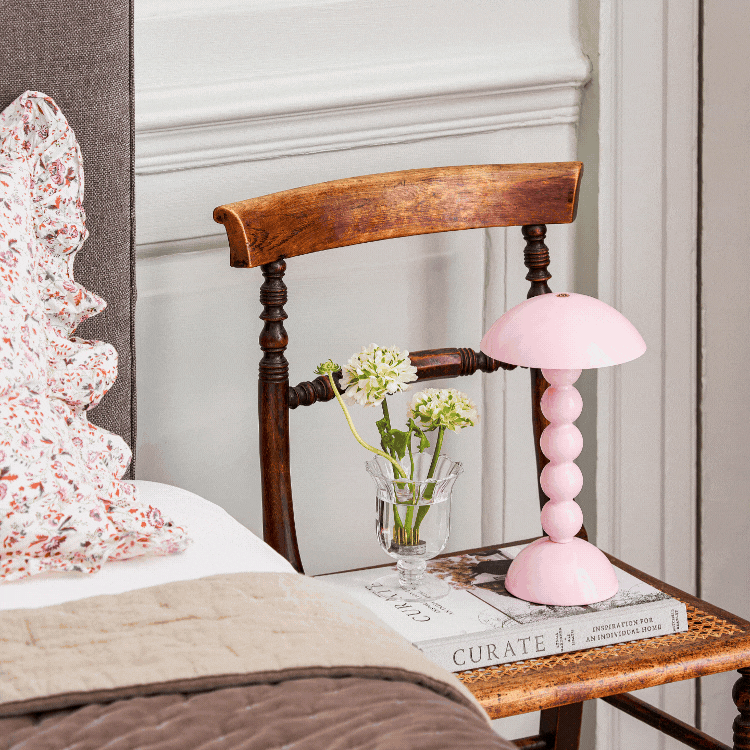 Pale Pink Lacquer Rechargeable Bobbin LED Lamp – Addison Ross Ltd USA