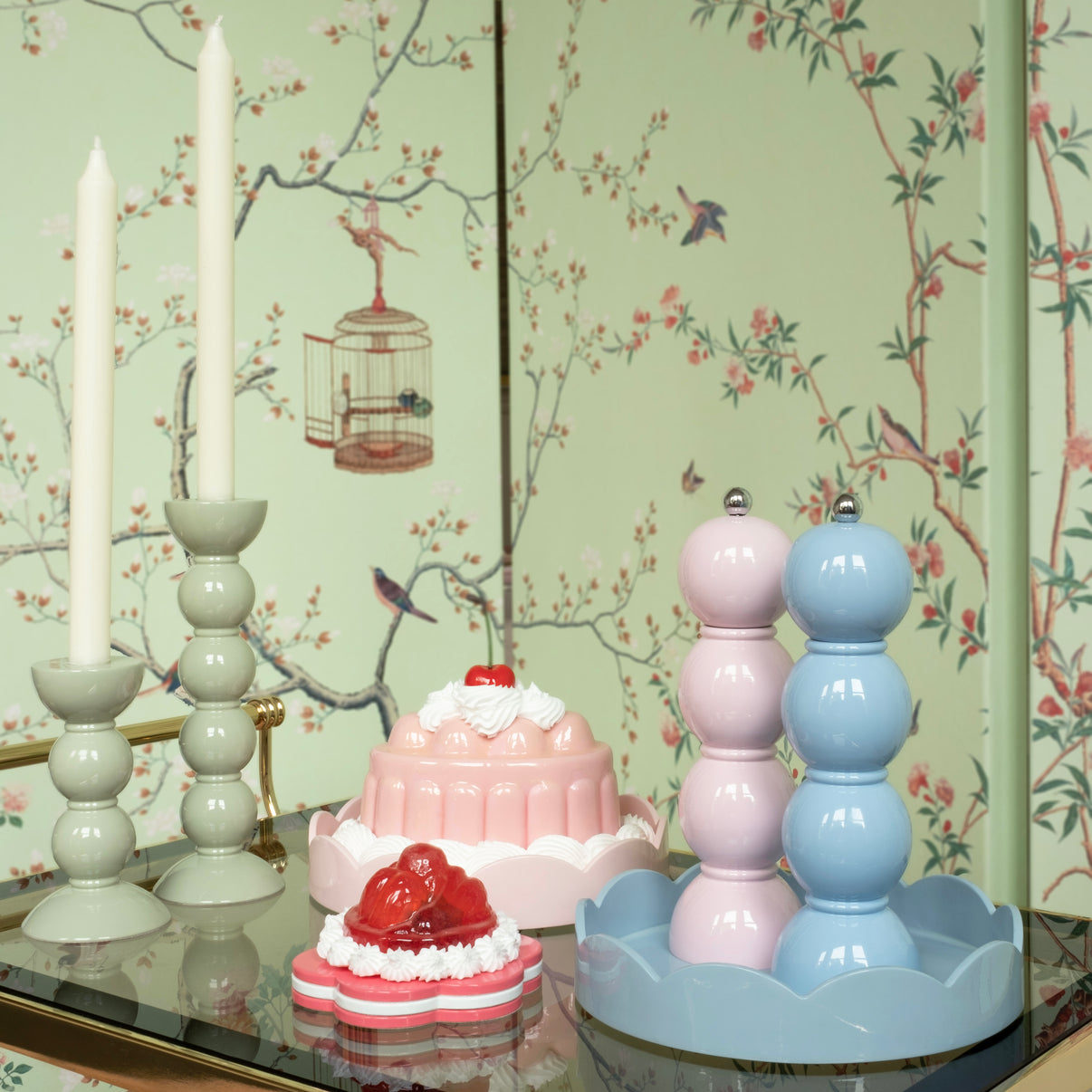 Periwinkle Bobbin Salt or Pepper Mill – Addison Ross Ltd USA